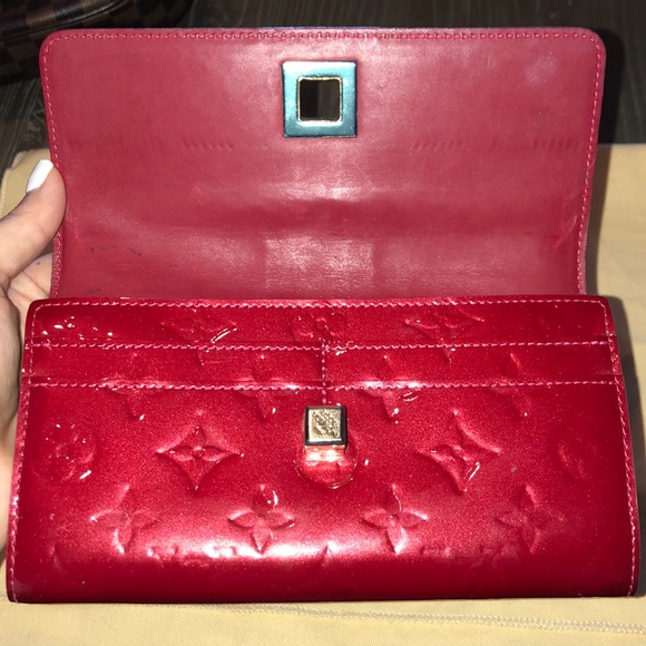 Louis Vuitton | Bags | Red Patent Leather Louis Vuitton Wallet | Poshmark